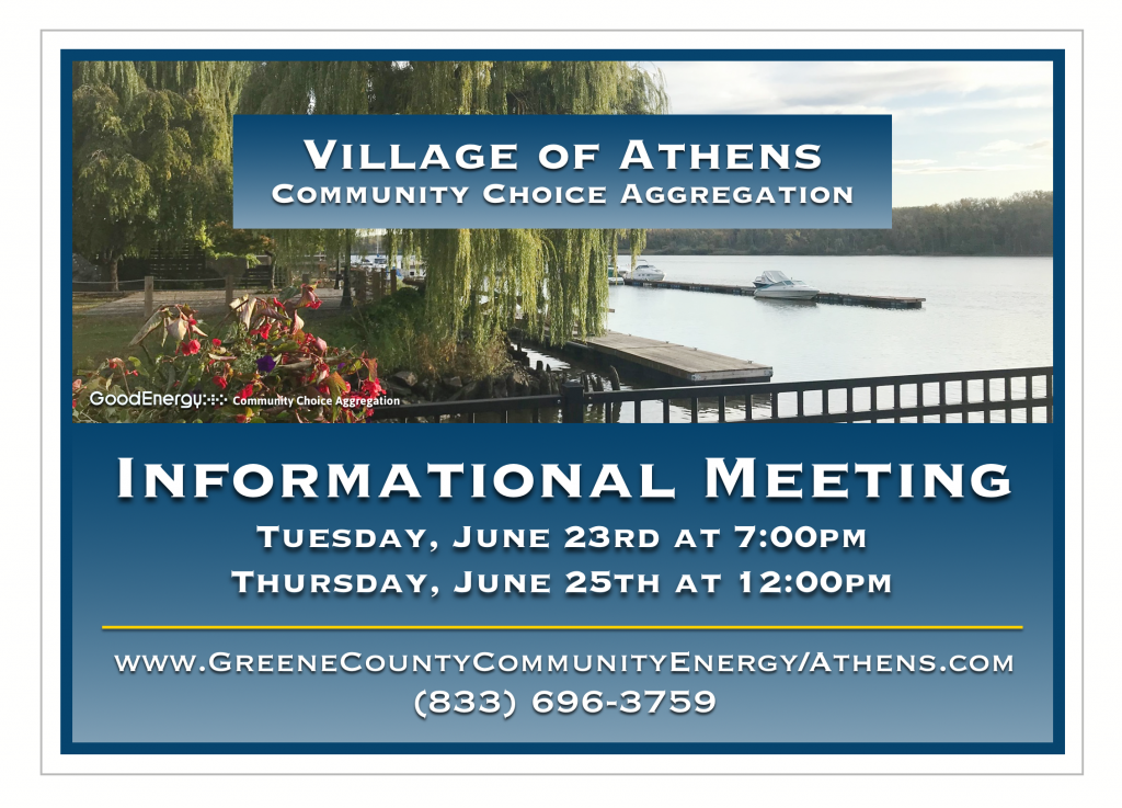Community Choice Aggregation Webinars - Village of Athens, NY